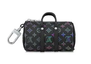 LOUIS VUITTON Key Holder And Bag Charm - Black Borealis