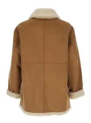 DUNST Reversible Shearling Jacket - Beige