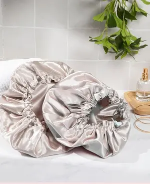 NIGHT Satin-lined Shower Cap