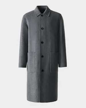 Mackage Mackage Beckett Handmade Wool Overcoat - Carbon Mix