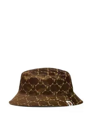 A BATHING APE Reversible Buckle Hat - Brown