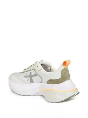 Premiata Hill 7857 Appliqué Sneakers - Neutrals