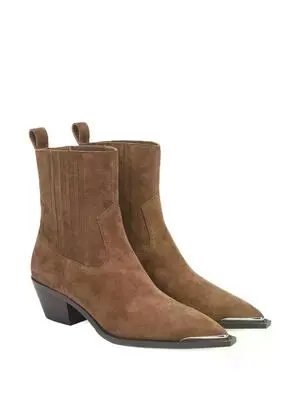POTAMY Suede Ankle Boots