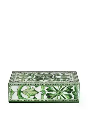 Dolce & Gabbana Large Decorated Trinket Box - Green