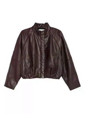 IRO PARIS Raglan-sleeve Leather Jacket