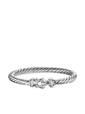 David Yurman Sterling Diamond Buckle Flex Bracelet