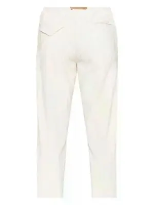 WHITE SAND Belted Corduroy Trousers