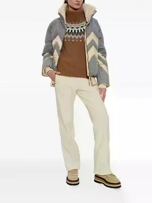 Bogner Ingrid Patterned Turtleneck Sweater - Brown