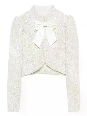 Alice + Olivia Ilaria Embellished Jacket - White