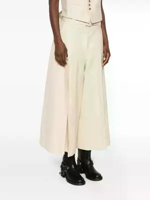 Zimmermann Hypnotic Pleated Wide-leg Trousers - Neutrals