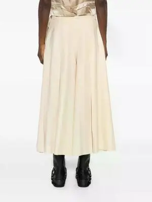 Zimmermann Hypnotic Pleated Wide-leg Trousers - Neutrals