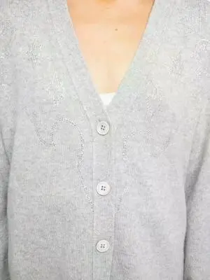 Zadig&Voltaire Mirkaz Cashmere Cardigan With Western Rhinestones