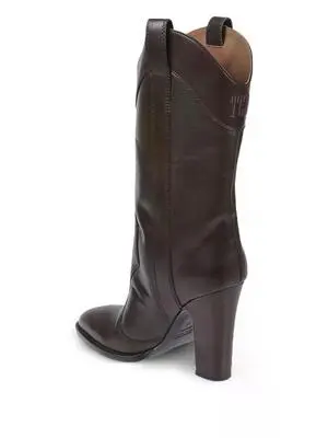 Paris Texas Pointed-toe Leather Boots