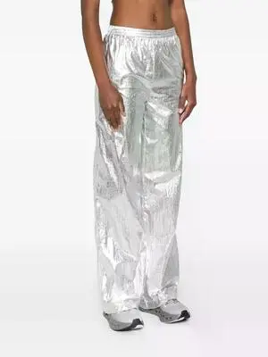 MEDEEA Metallic-effect Trousers