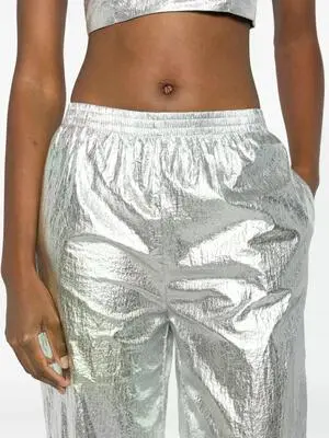MEDEEA Metallic-effect Trousers