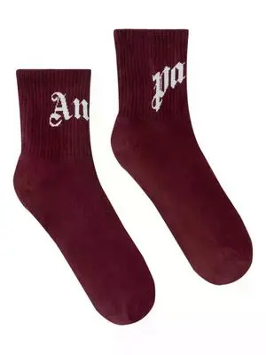 Palm Angels Logo Socks - Red