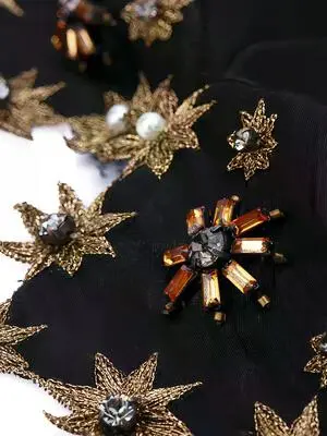 Alberta Ferretti Embellished Star Tie