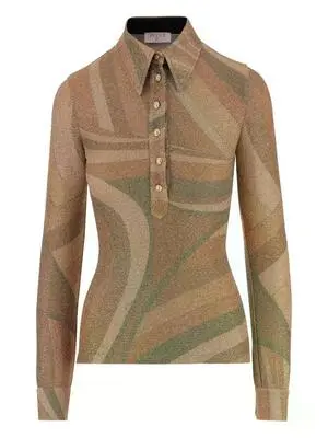 Emilio Pucci Buttoned Long Sleeve Top