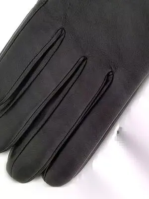 GIANNI CHIARINI Logo-embossed Leather Gloves