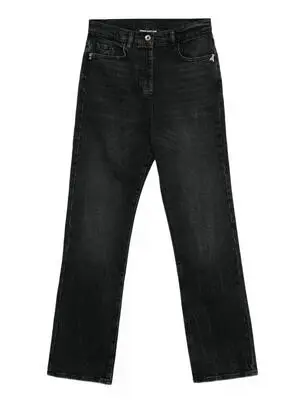 Patrizia Pepe Logo-appliqué Straight Leg Jeans