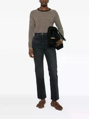 Patrizia Pepe Logo-appliqué Straight Leg Jeans