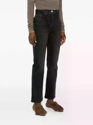 Patrizia Pepe Logo-appliqué Straight Leg Jeans