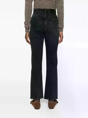 Patrizia Pepe Logo-appliqué Straight Leg Jeans