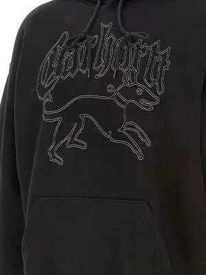 Carhartt Work In Progress Hackwork Graphic-embroidery Hoodie - Black