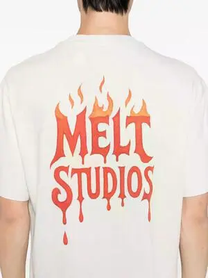 MELT Graphic-printed T-shirt - Neutrals