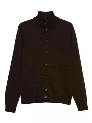 ZANONE Button-down High-neck Cardigan - Brown