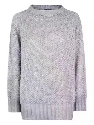 AVANT TOI Round-Neck Textured Knit Sweater