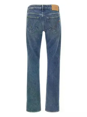 DONDUP Five-pocket Jeans With Logo - Blue