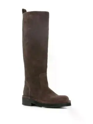 DEL CARLO Suede Knee High Boots