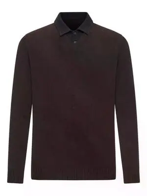ROBERTO COLLINA Cotton-piquet Polo Shirt - Brown