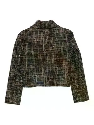 Rochas Sequin-embellished Check-print Jacket
