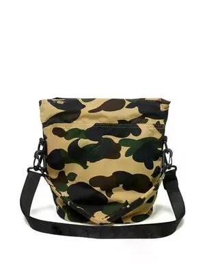 A BATHING APE Logo-embroidered Shoulder Bag