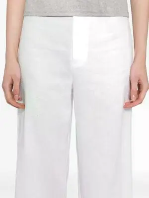 REFORMATION Joni Linen Cropped Trousers