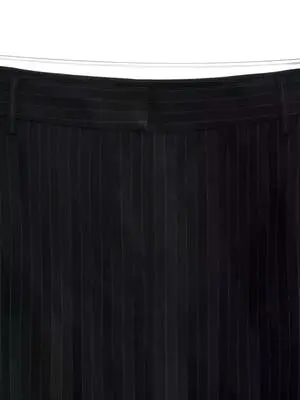 Tibi Convertible Pinstripe Skirt - Black