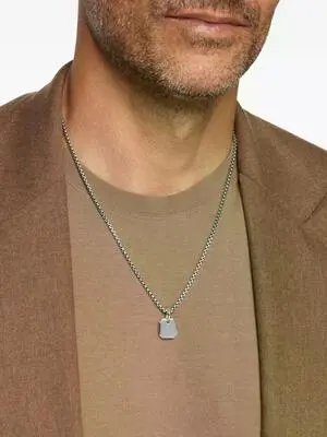 David Yurman Sterling Octagonal Amulet Pendant - Silver