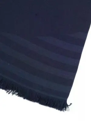 Max Mara Striped Fringed Scarf