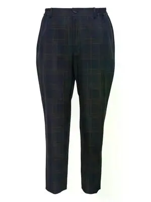Comme Des Garçons Check-print Trousers