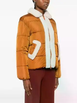 SAVE THE DUCK Faux-shearling Trim Jacket