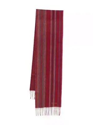 Paul Smith Striped Scarf - Red