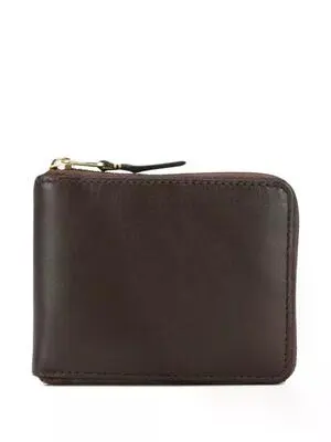 Comme Des Garçons Classic Zip-fastening Leather Wallet - Brown