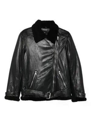 Superdry Shearling-collar Biker Jacket
