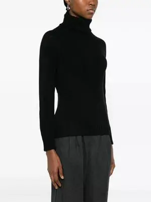 BASE Roll-neck Sweater - Black