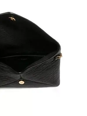 Saint Laurent Logo-plaque Shoulder Bag - Black