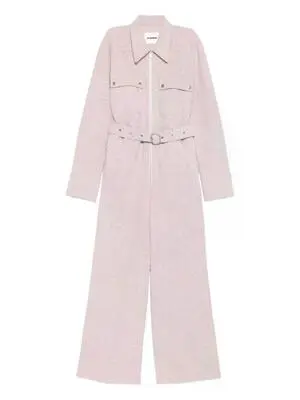 JIL SANDER Belted Jumpsuit - Pink