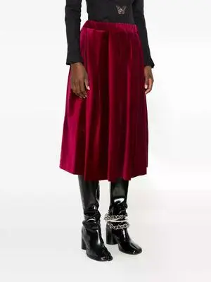 Comme Des Garçons Pleated Midi Skirt
