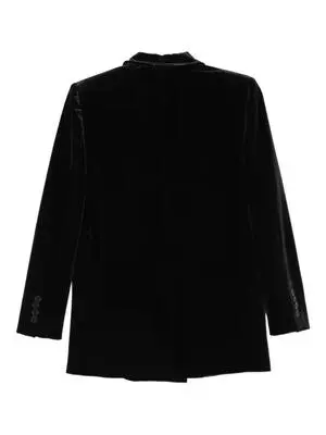 CENERE GB Velvet Double-breasted Blazer